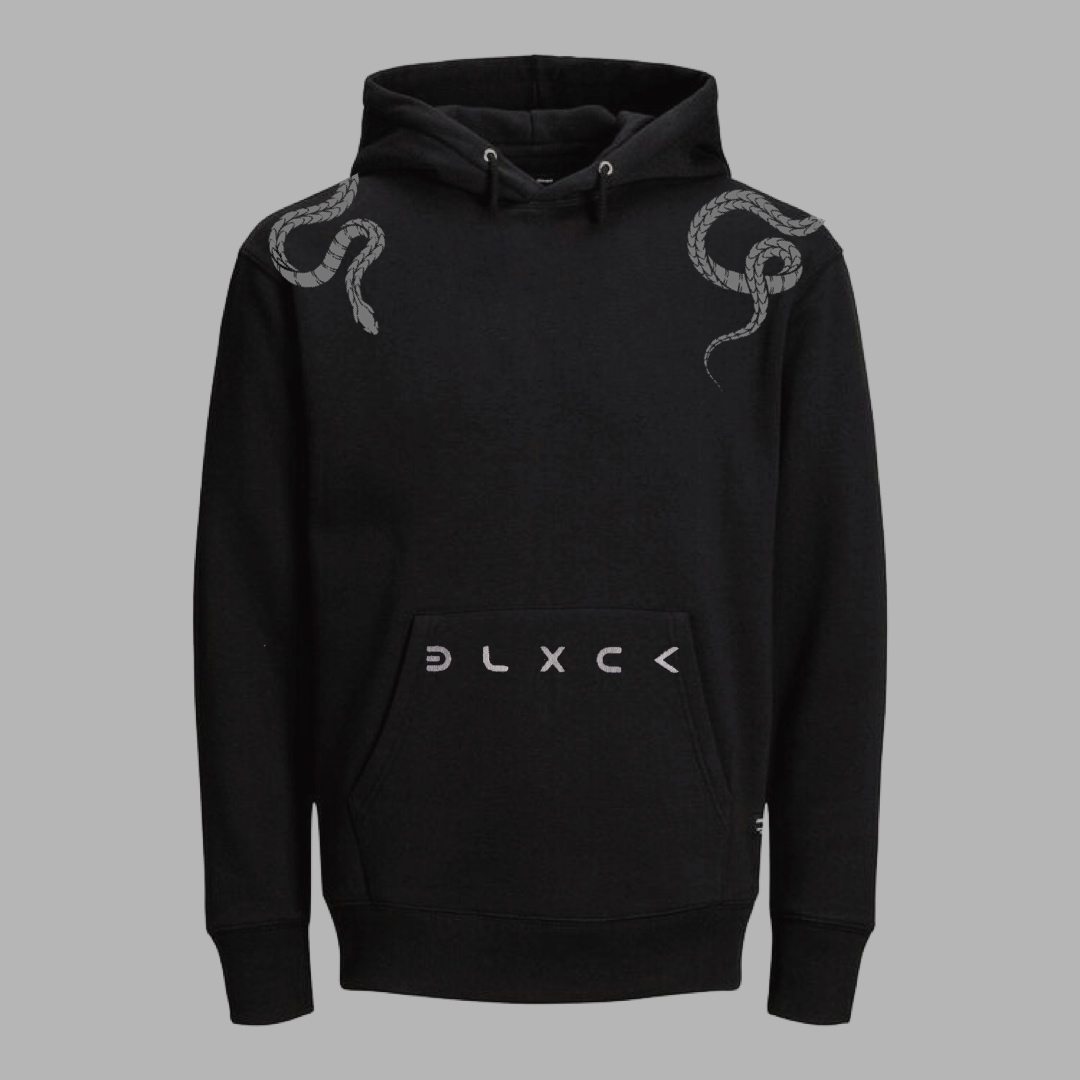 Reflective Snake Black Hoodie – BLACK X ORIGINAL