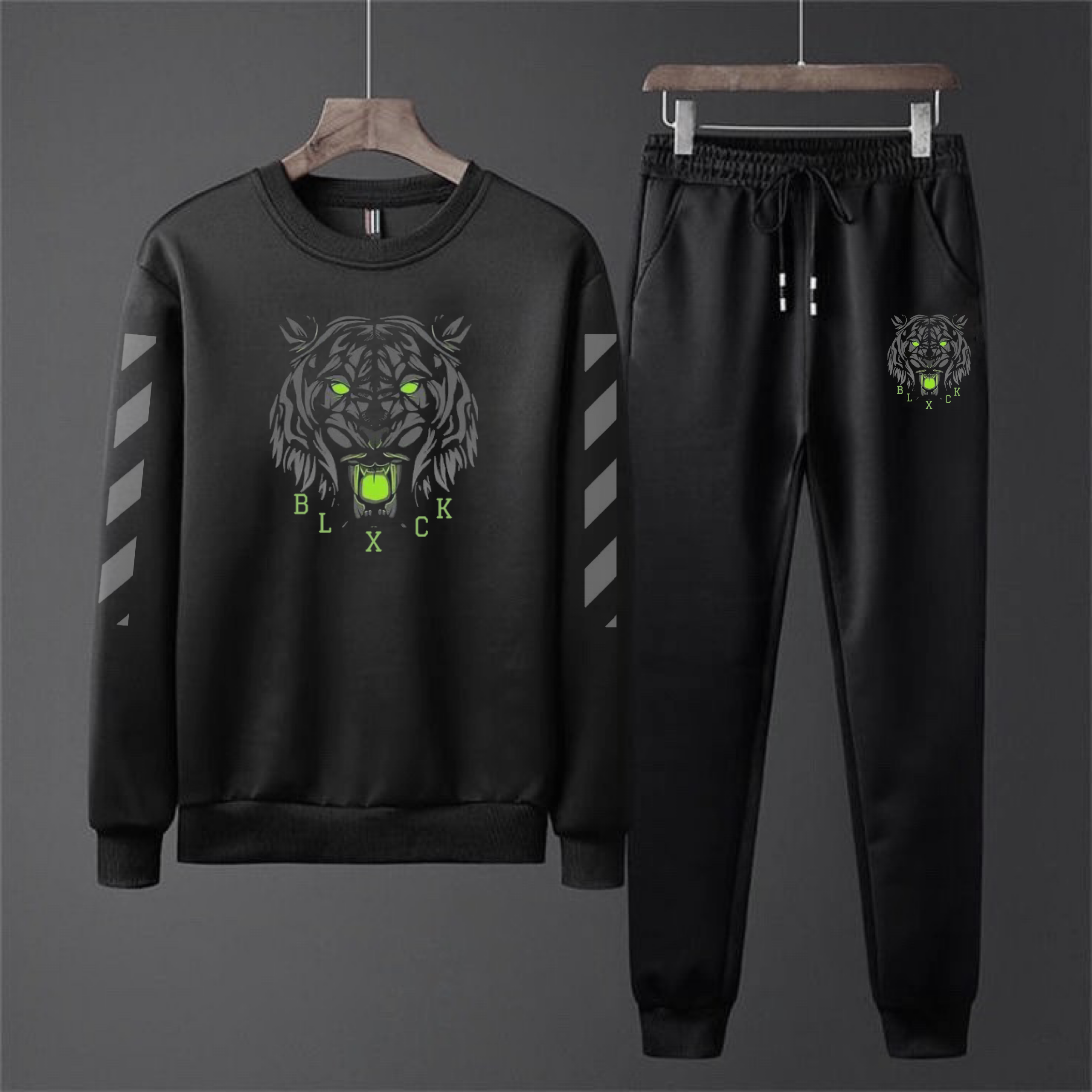 Neon Tiger Sweat Tracksuit – BLACK X ORIGINAL